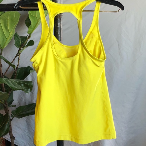 Nike | Tops | Womens Nike Drifit Yellow Racerback Running Tank | Poshmark